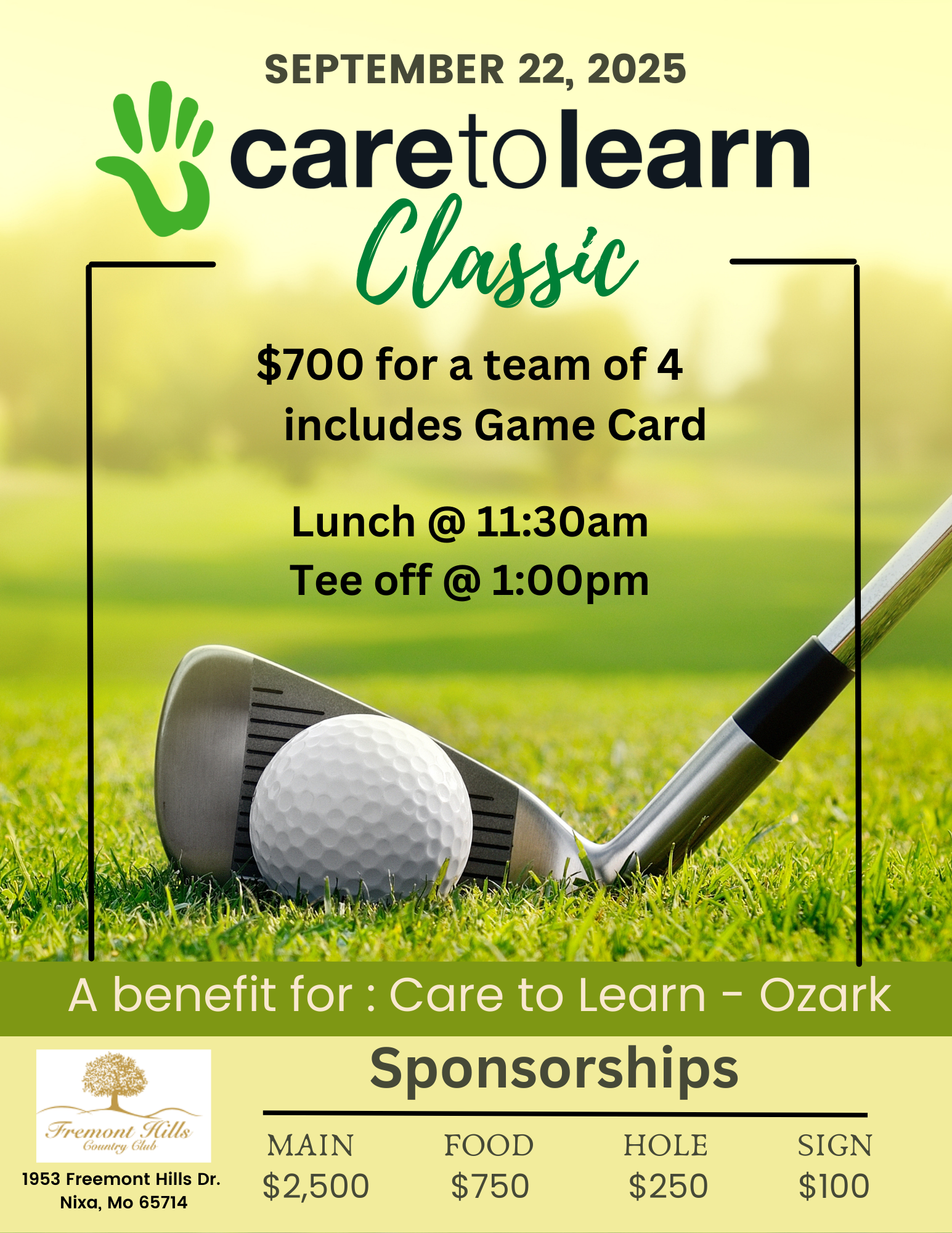 Care to Learn | Care to Learn Ozark Classic